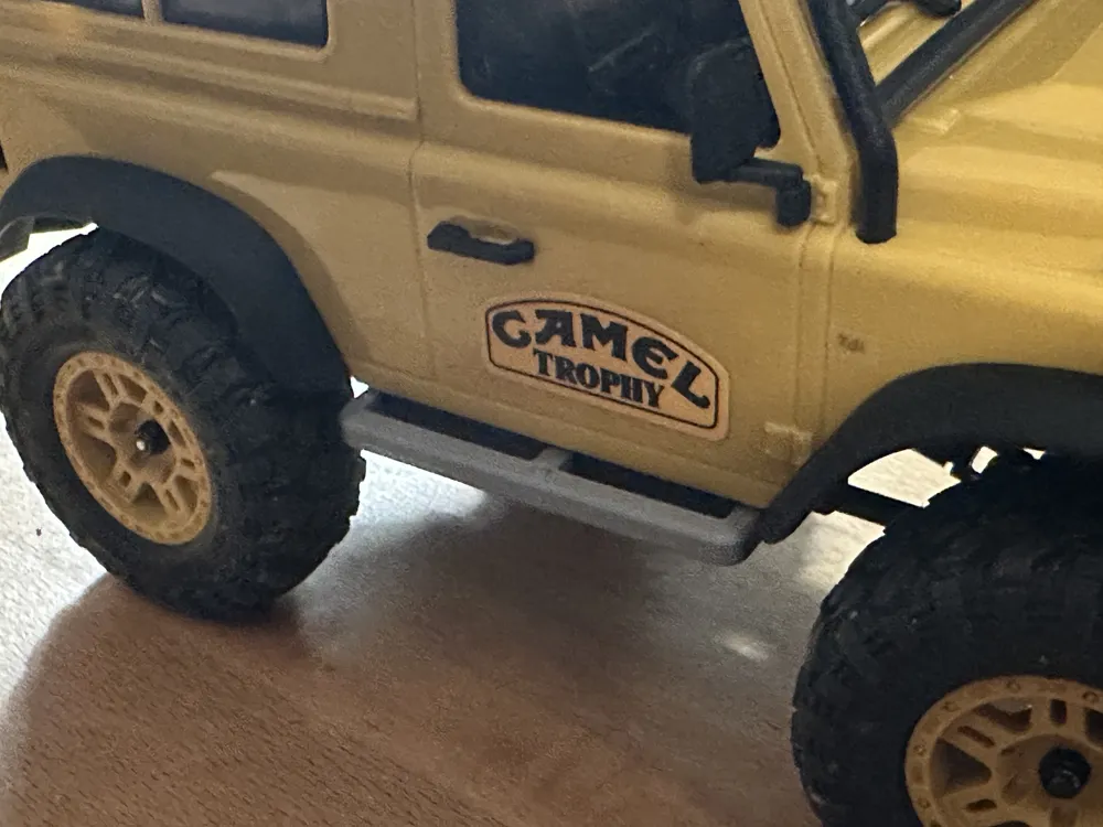 FMS FCX24M Defender D90 Rock Sliders - Free 3D Print Model - MakerWorld
