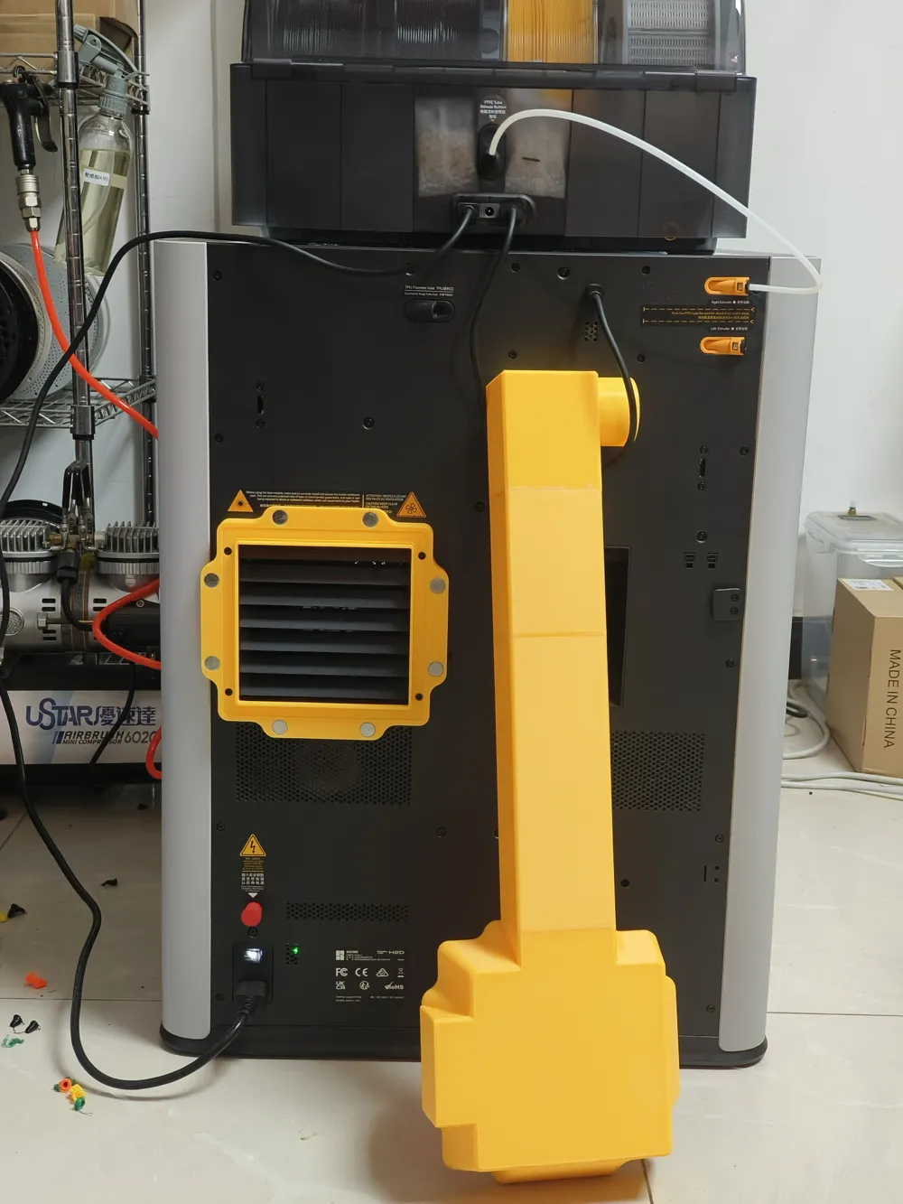 H2D H2S 排气管/外置滤盒 大全套 H2D vent adapter 来自 H. MakerWorld：免费下载 3D 模型