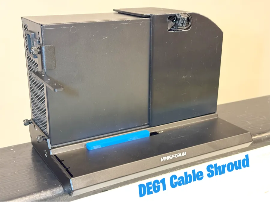 Minisforum DEG1 eGPU Cable Shroud Cover Organizer - Free 3D Print Model ...