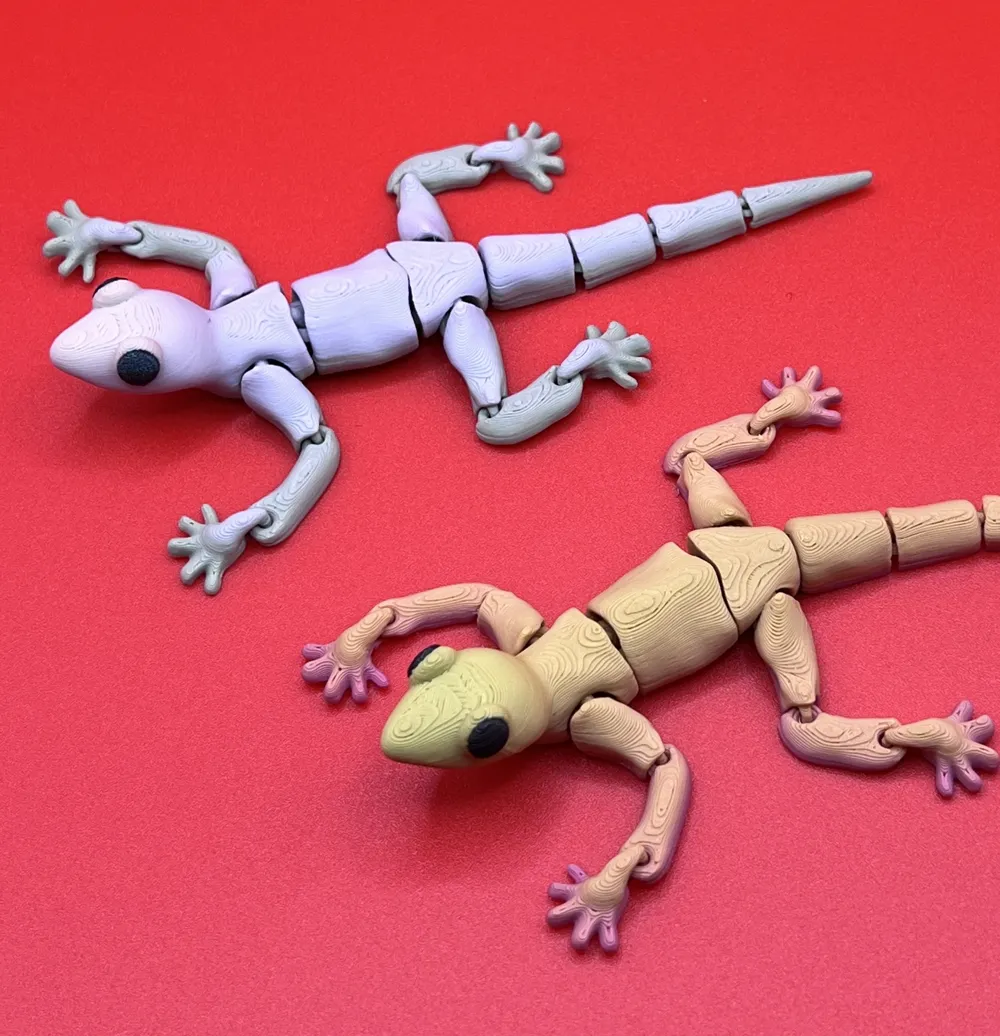 Cute Flexi Gecko Magnet Articulating NO SUPPORTS by OH Designs ...