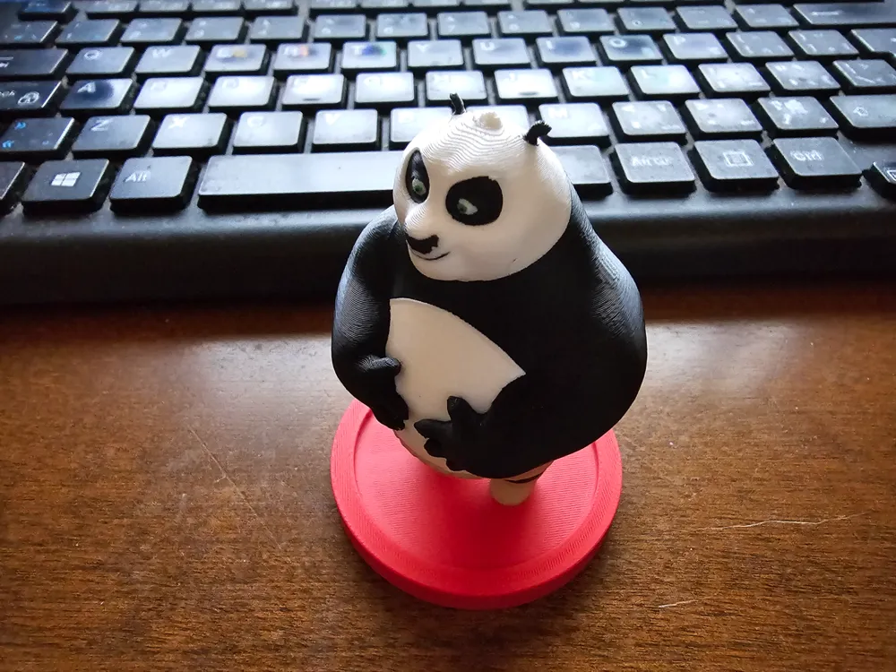 Kung Fu Panda - support for up to 8 colour print Remixed by Ye Olde ...