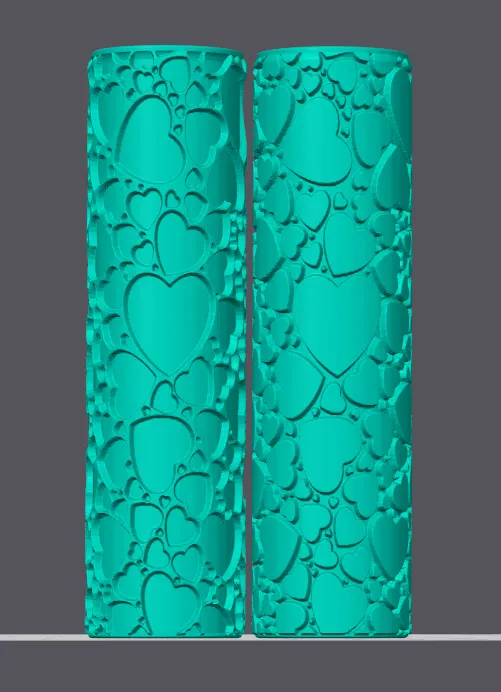 Texture Roller V212 | Valentines Day II - Free 3D Print Model - MakerWorld