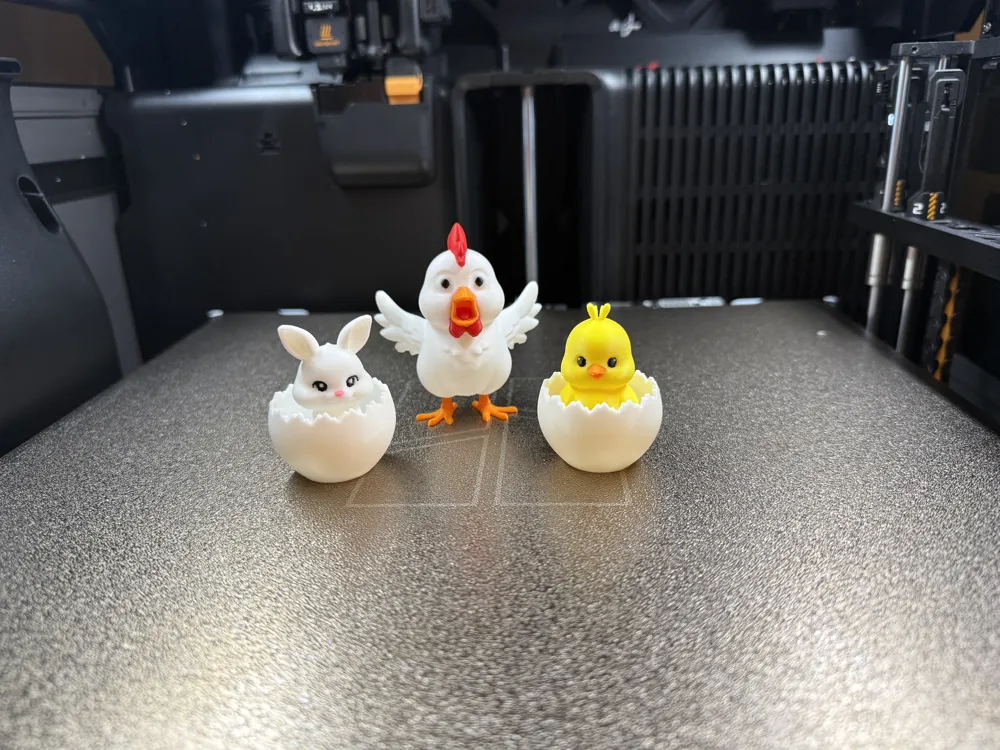 Frühlings-Oster-Tiere Set Hase Küken Huhn Ei – Kostenloses 3D ...
