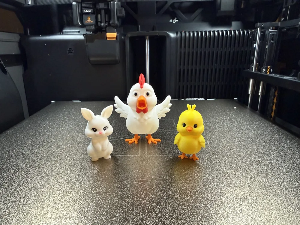 Frühlings-Oster-Tiere Set Hase Küken Huhn Ei – Kostenloses 3D ...