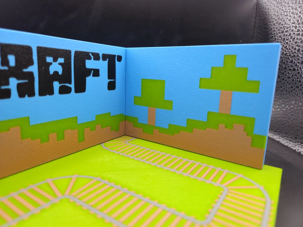 Minecraft garage diorama by FredBoyMakerWorld: Download Free 3D Models