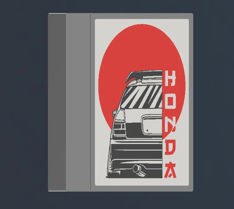 Lightbox Honda Civic JDM by RickyRz - MakerWorld