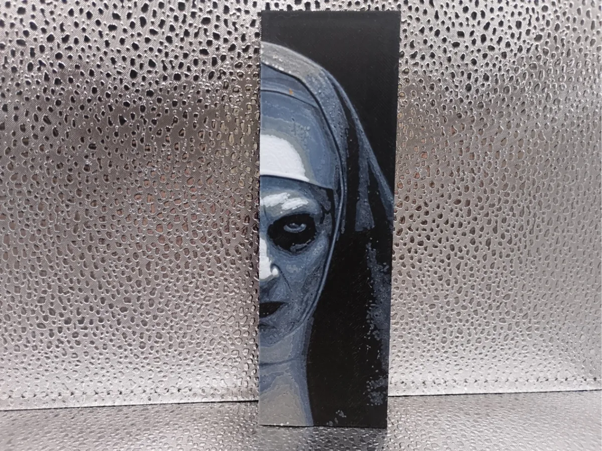 The Nun (Valak) – Hueforge 3D-Printed Bookmark - Free 3D Print Model ...