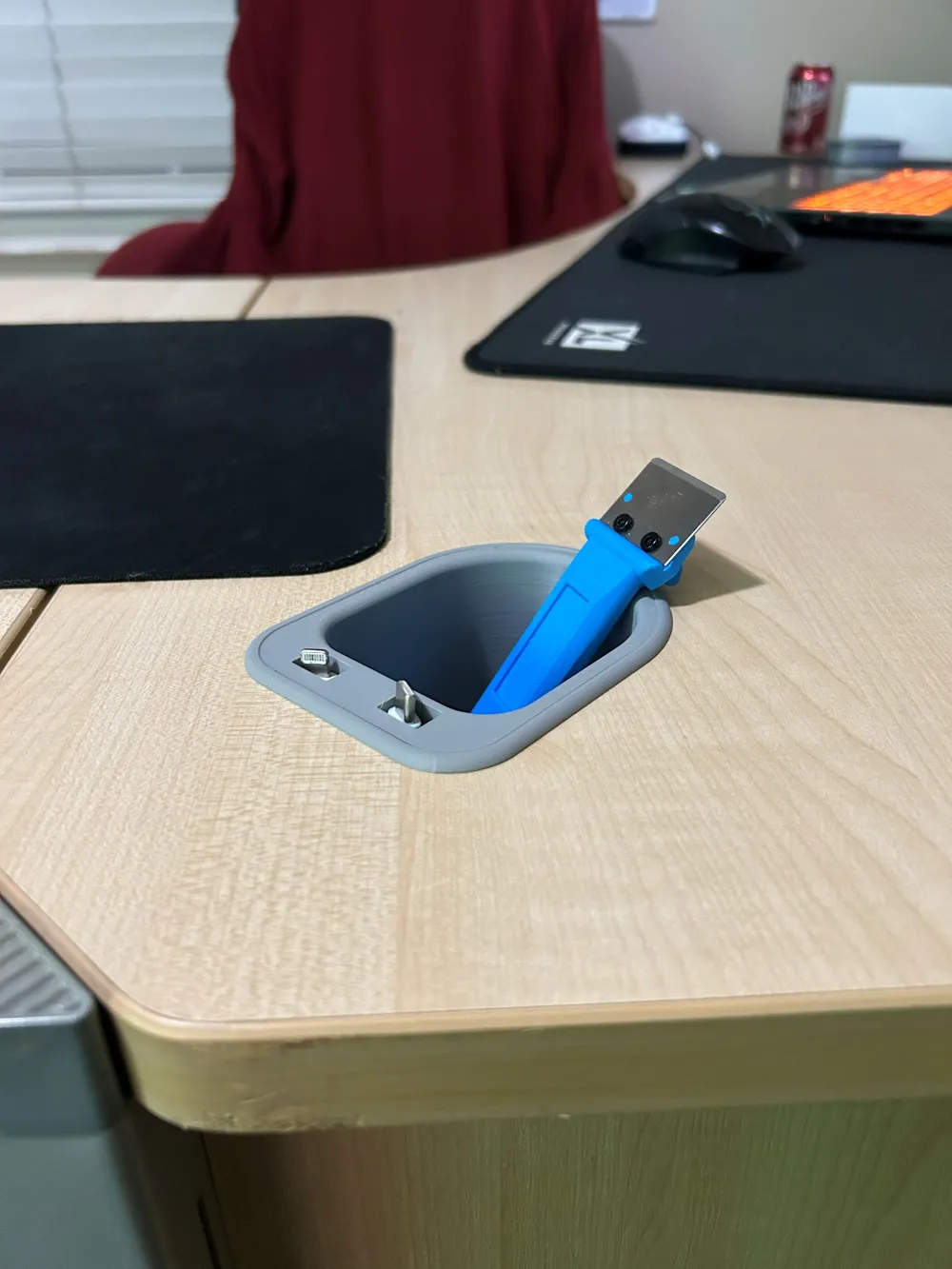 Desk Organizer for Cable Hole on Computer Desks - Free 3D Print Model ...