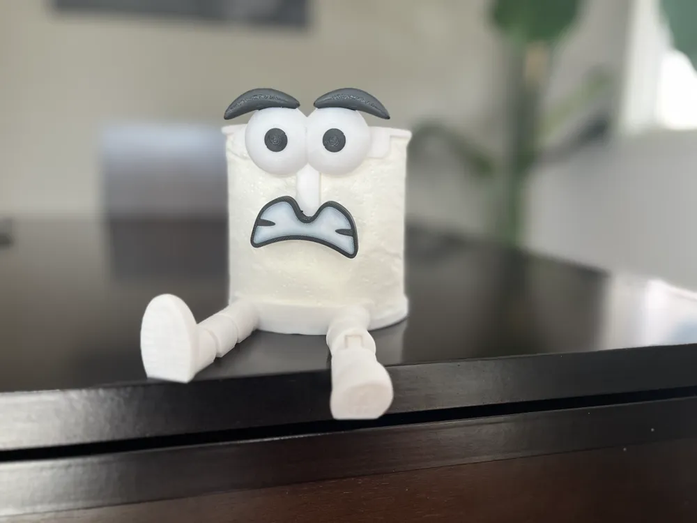 Toilet Paper Roll Face by Jasa Designs MakerWorld: Download Free 3D Models