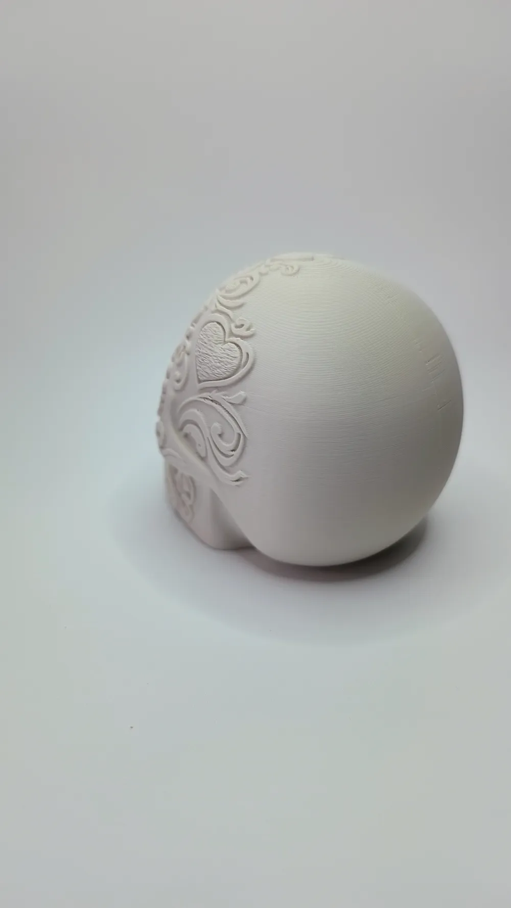 Calavera Skull Ornament with Heart Pattern - Free 3D Print Model ...