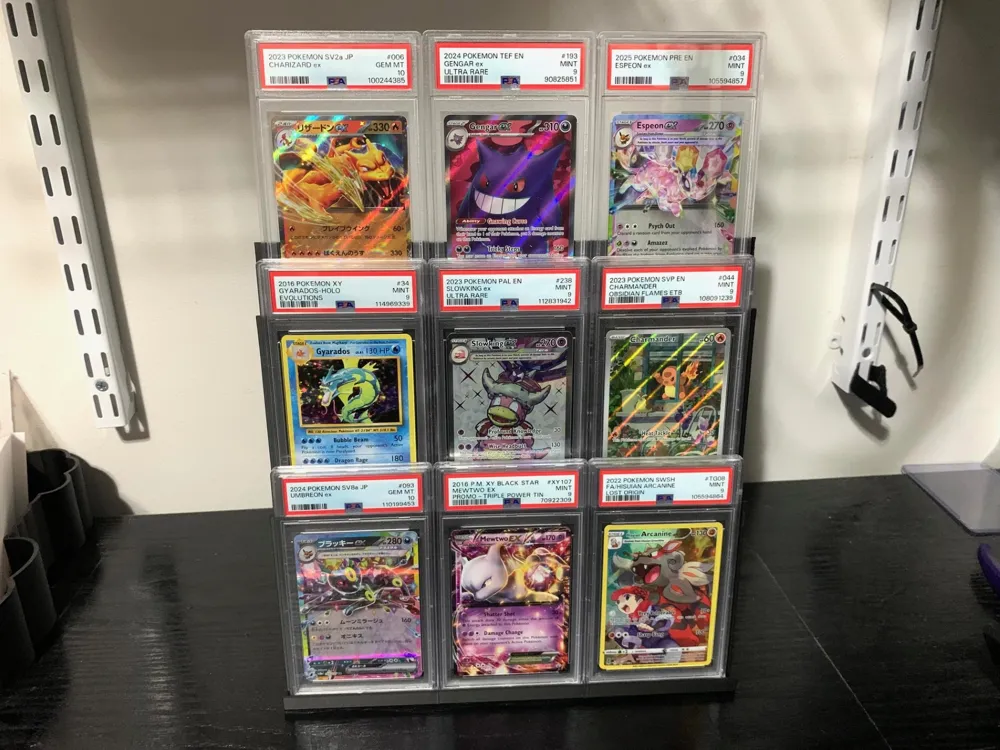 Pokemon PSA 9 Card Display - Free 3D Print Model - MakerWorld