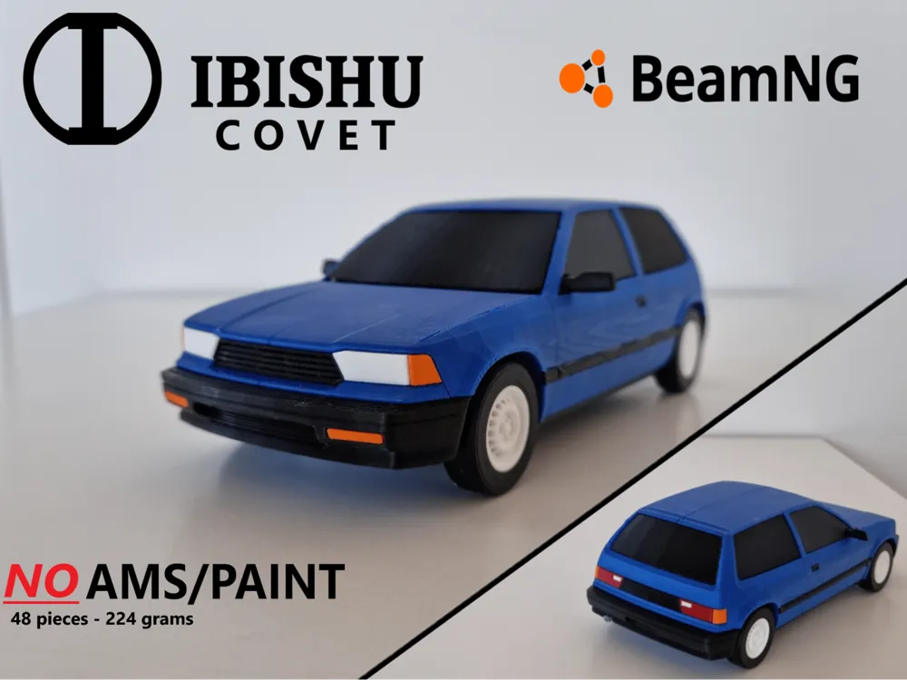 BeamNG Ibishu Covet toy car - 100% 3D printed by kippensoep0000 ...
