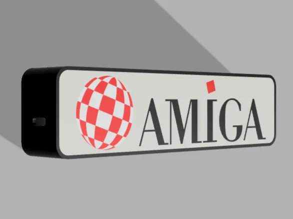 Commodore Amiga Logo Lightbox by KF Designs MakerWorld: Download Free ...