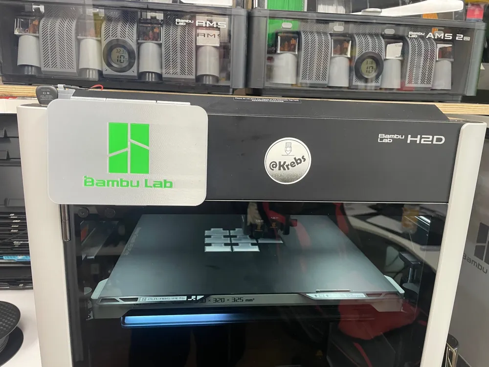Bambu Lab H2D Dustcover with Logo by @krebs MakerWorld: Download Free ...