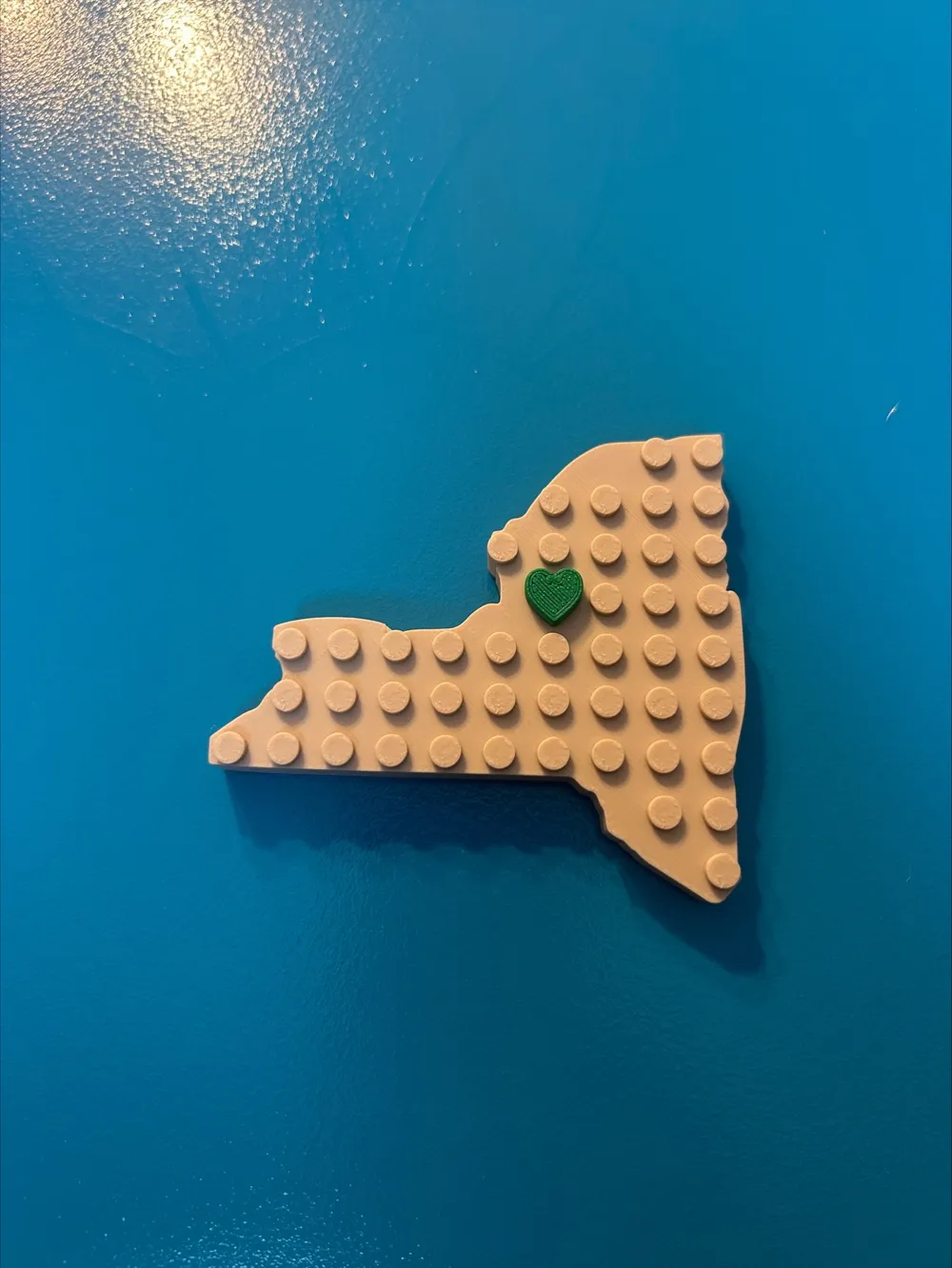 Legos New York Magnet with moveable heart - Free 3D Print Model ...