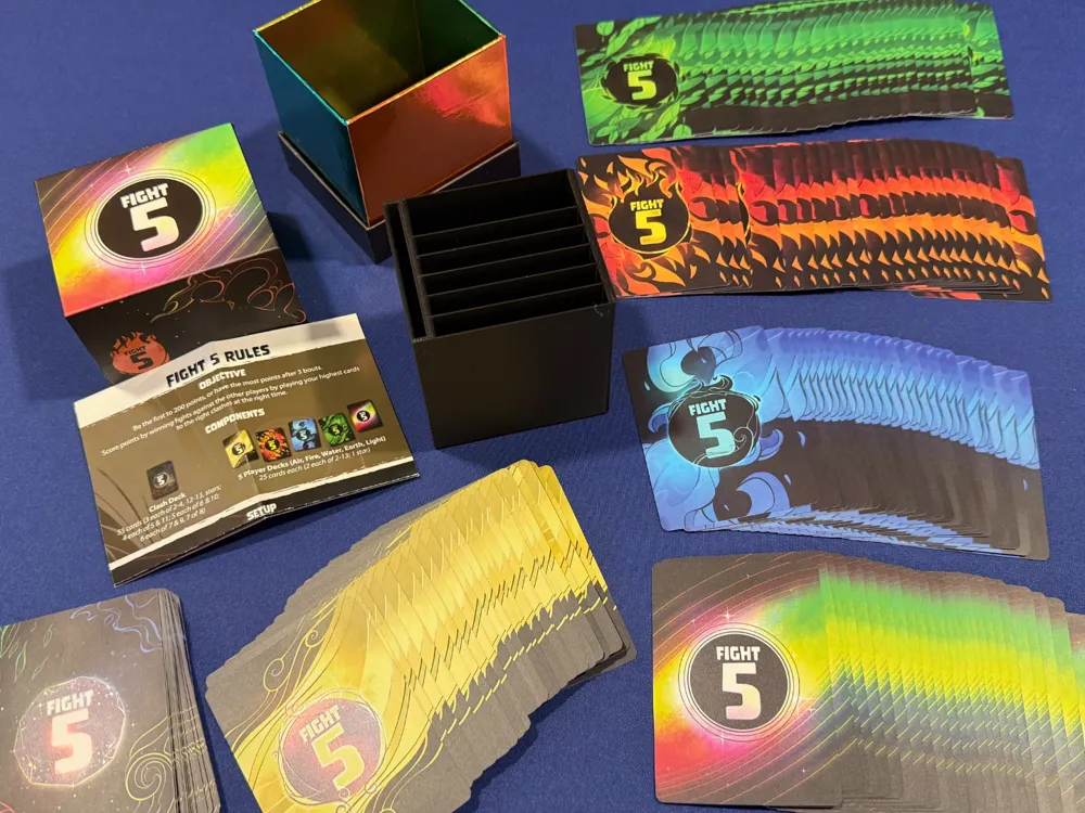 Fight 5 Card Organizer & Box Insert - Free 3D Print Model - MakerWorld