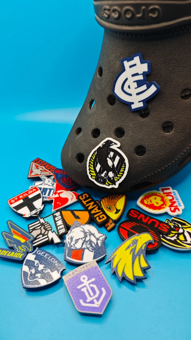 AFL Team Logo's Jibbitz / Croc Charm by P78 - MakerWorld
