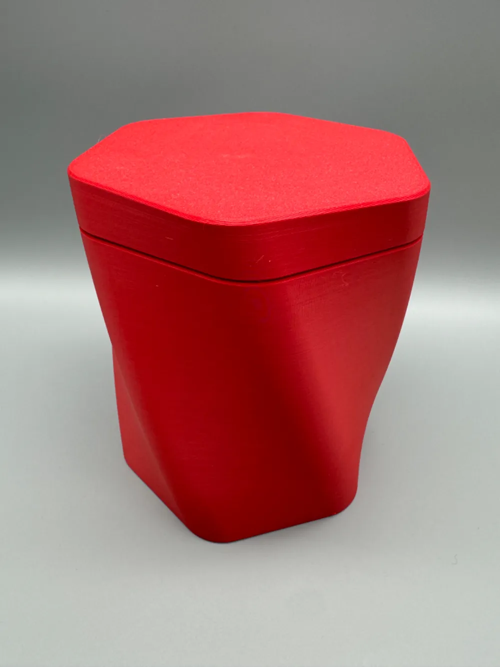 Large hexagonal storage container, jar with lid by practical3D ...