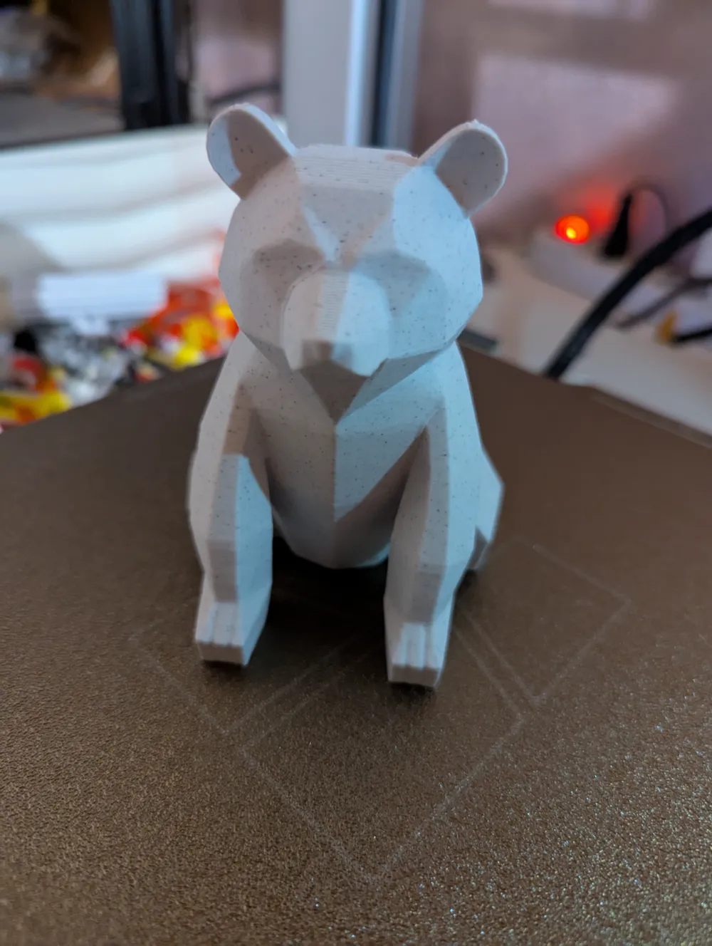 Low-Poly Bear Decor - Geometric Elegance by SliceBySlice - MakerWorld