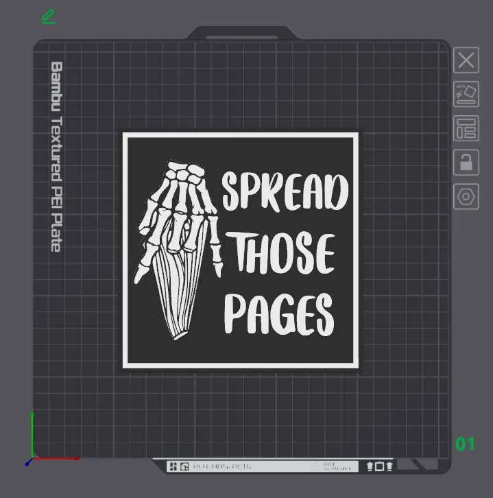 Bookshelf Sign - Spread those.. (Multi. Options) - Free 3D Print Model ...