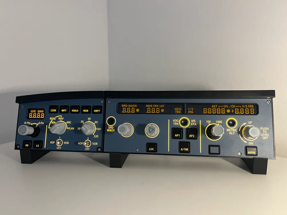 Wingwing A320 FCU + EFIS brackets - Free 3D Print Model - MakerWorld