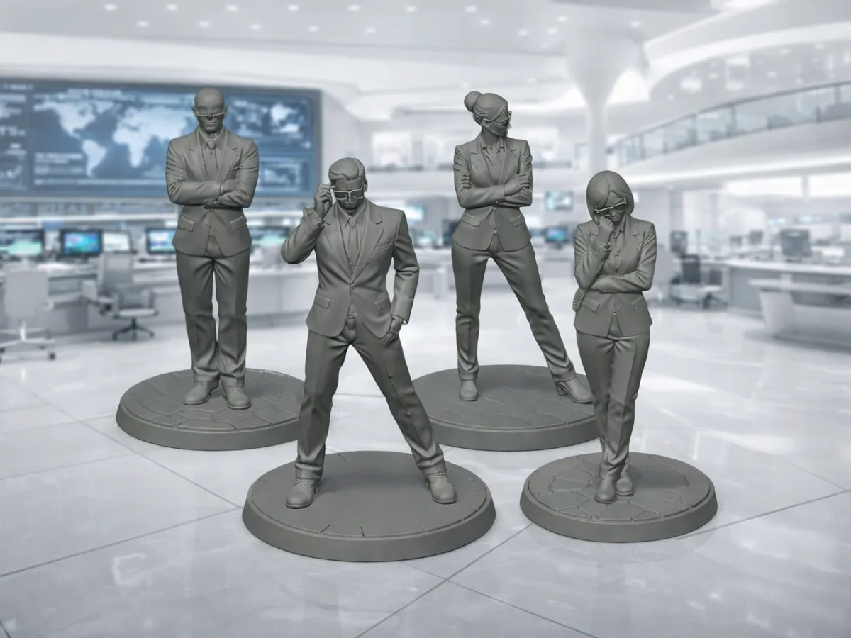 Pack Figurines - Agents Secrets Organisation - Free 3D Print Model ...