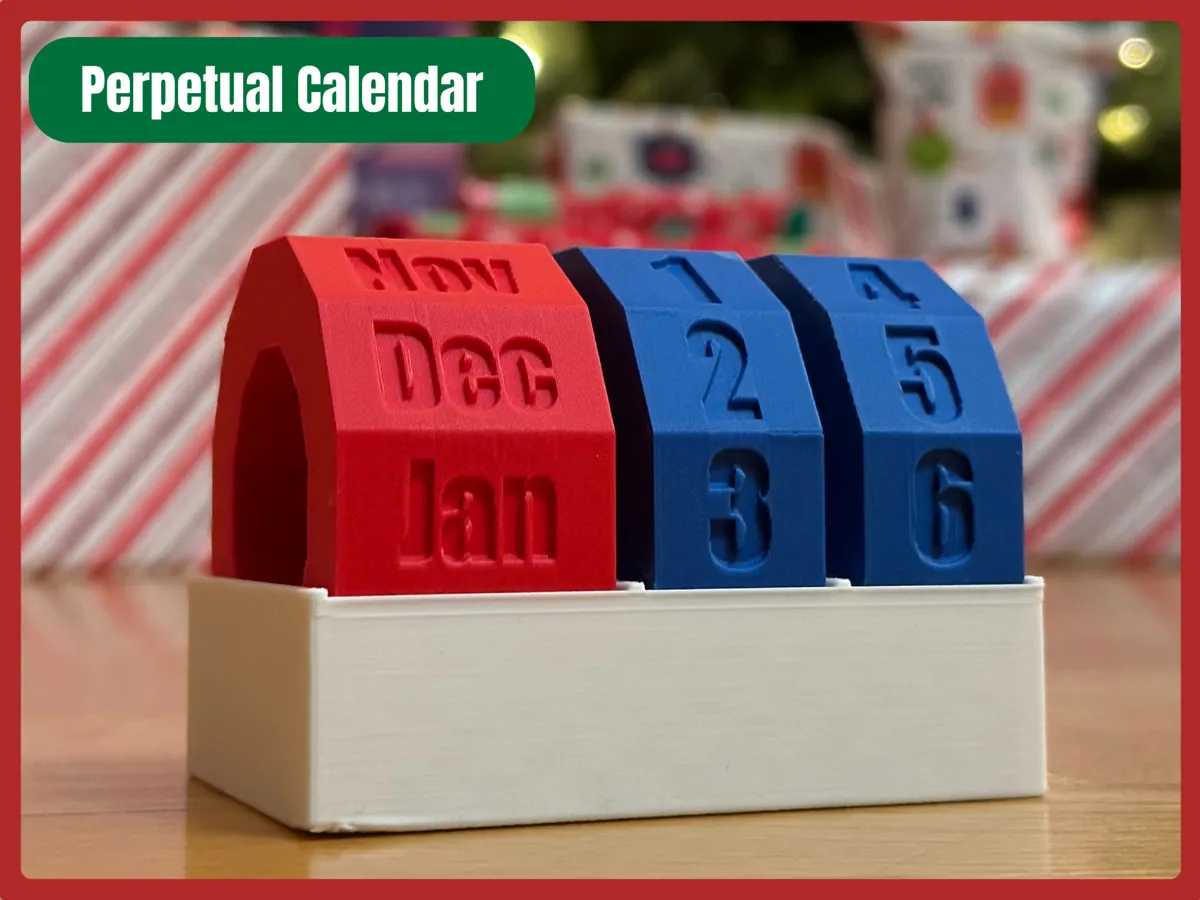 Calendario perpetuo por Buzzzz MakerWorld: Descarga Modelos 3D Gratuitos