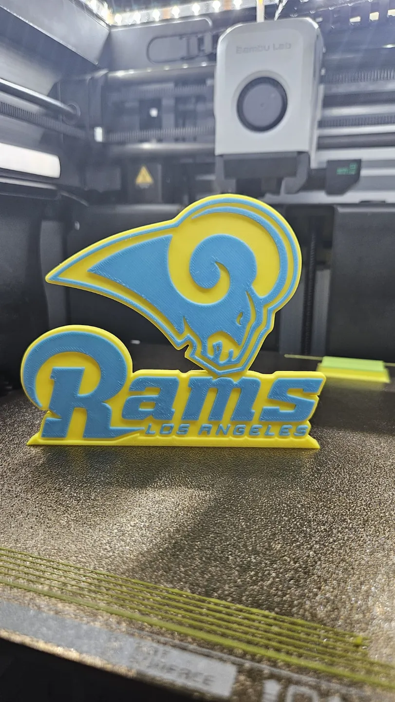 LA Rams Table Stand by 5kyrunn3rMakerWorld: Download Free 3D Models