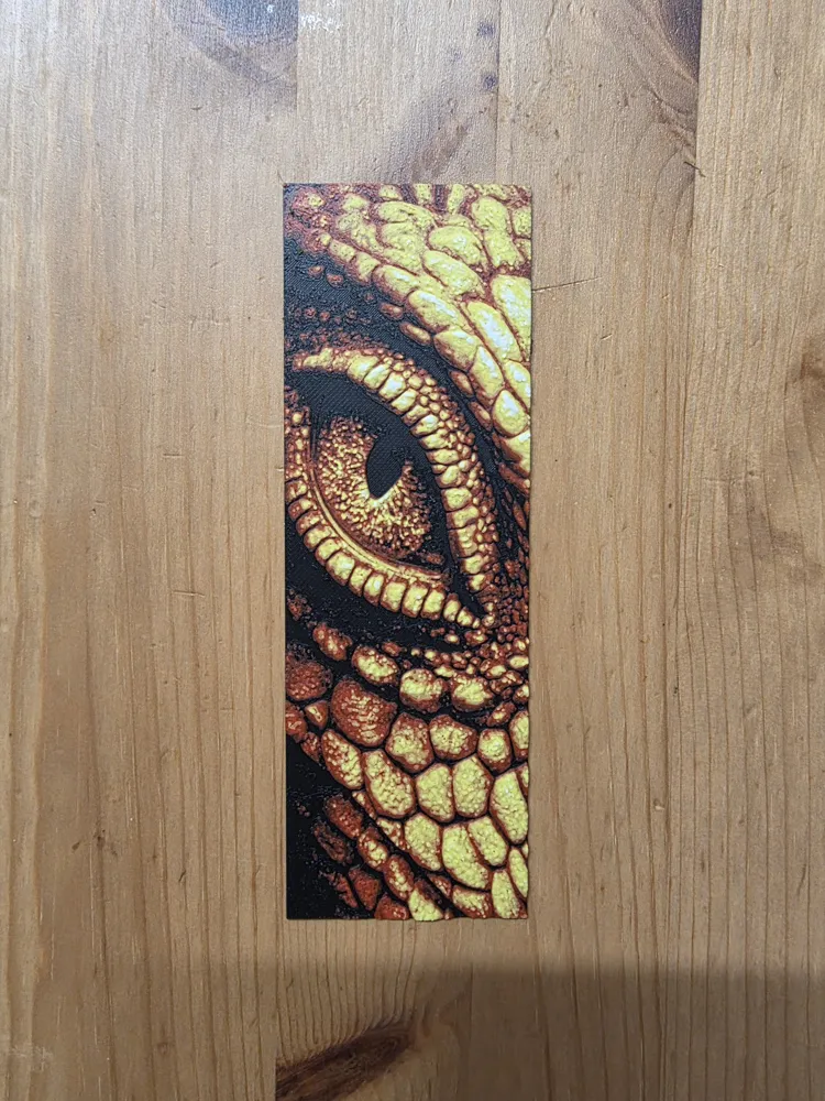 Dragon Eye Bookmark - Free 3D Print Model - MakerWorld