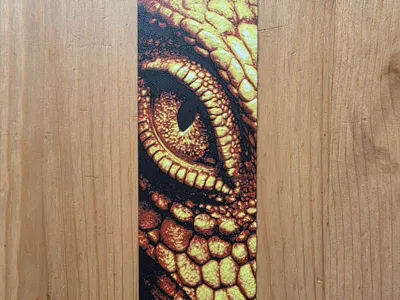 Dragon Eye Bookmark - Free 3D Print Model - MakerWorld