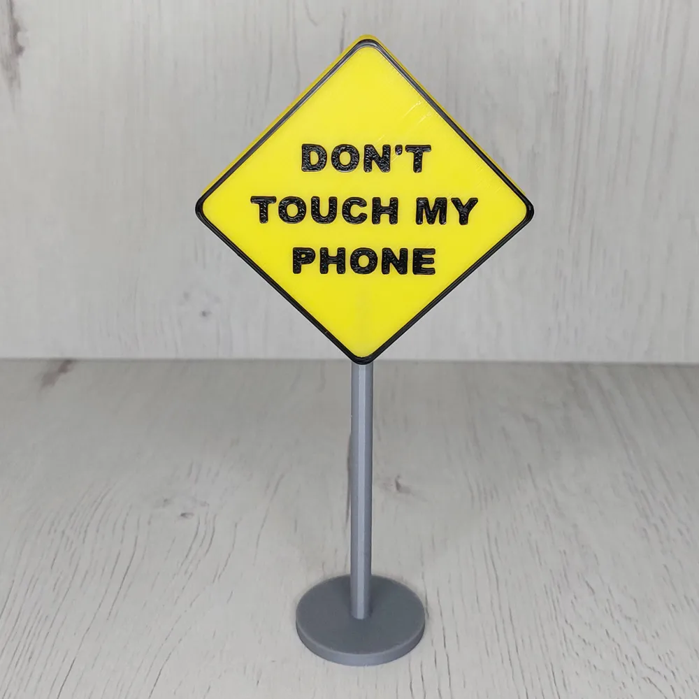 Don't touch warning sign for your desktop / work area by casma3d ...