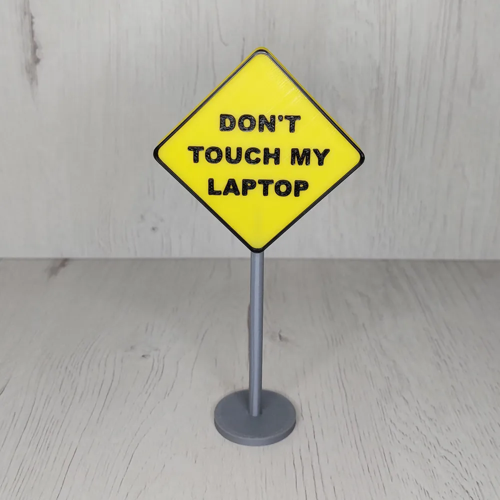 Don't touch warning sign for your desktop / work area by casma3d ...
