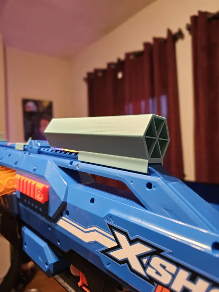 X Shot scope attachment - EASY PRINT, NO SUPPORTS - Free 3D Print Model ...
