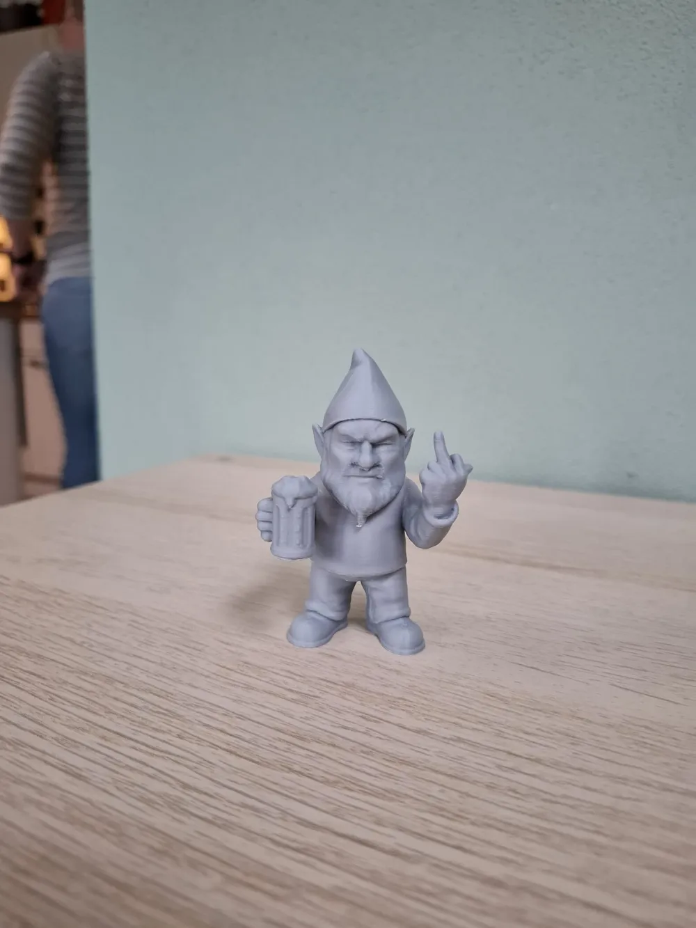 Cheers & Flip-Off Gnome - Free 3D Print Model - MakerWorld
