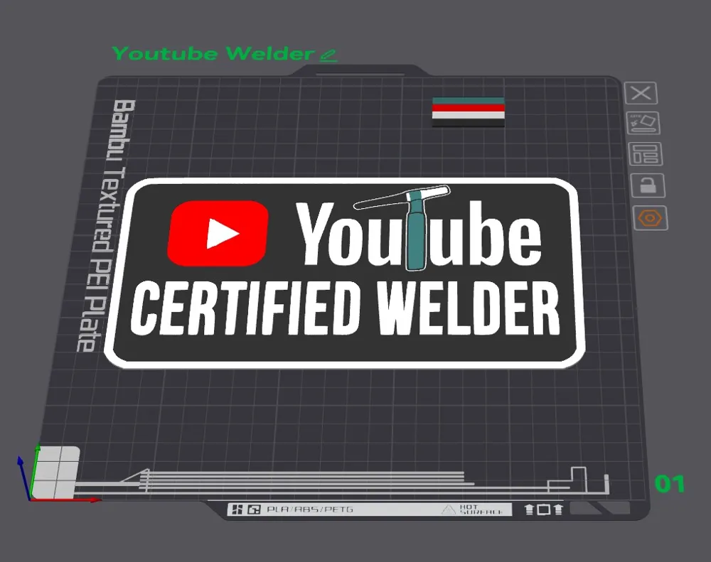 Certified Youtube Welder by Wizard7741 - MakerWorld