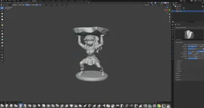 Anime Girl – GPU Support Stand – Statue - Free 3D Print Model - MakerWorld