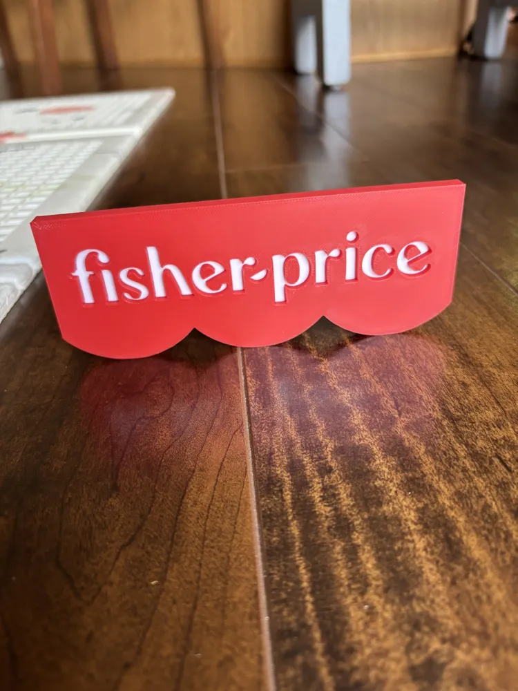 Fisher Price Logo - Free 3D Print Model - MakerWorld