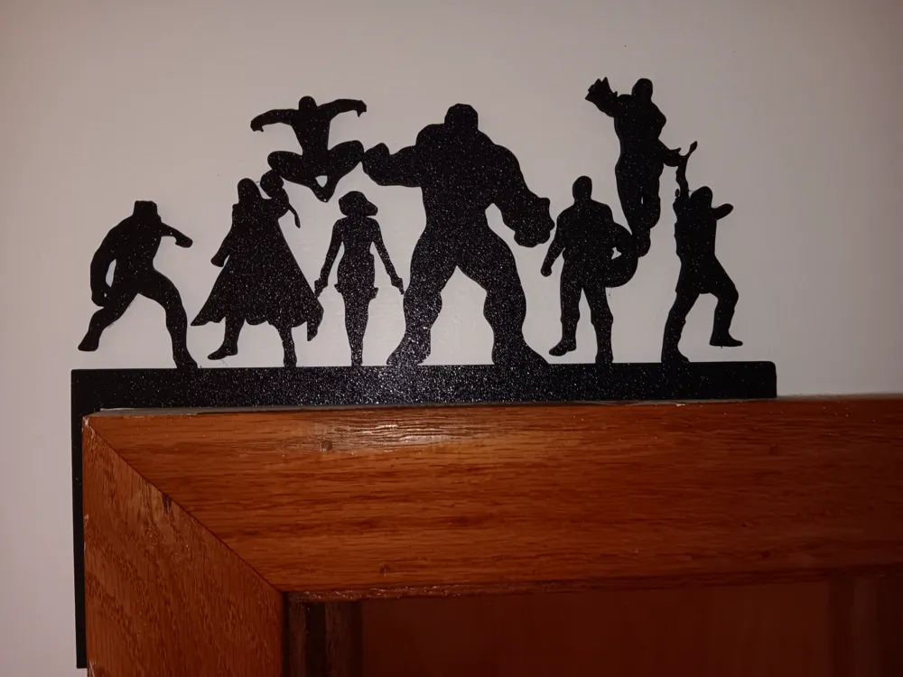 The Avengers Silhouette Door Corner by AmishAtlas Designs MakerWorld ...