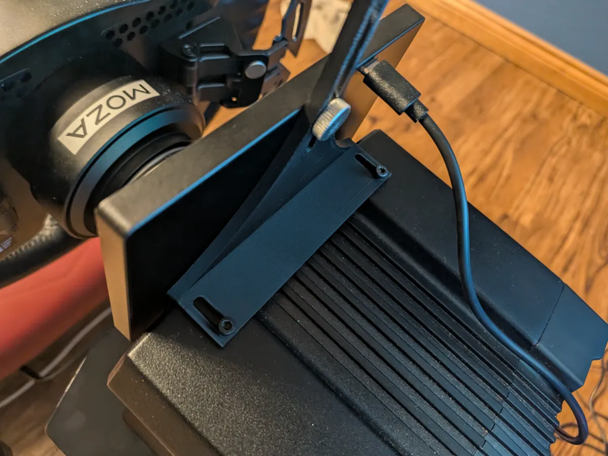 Moza wheel base 5 inch screen mount - Free 3D Print Model - MakerWorld