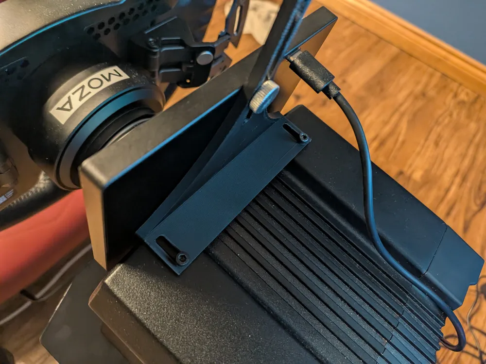 Moza wheel base 5 inch screen mount - Free 3D Print Model - MakerWorld