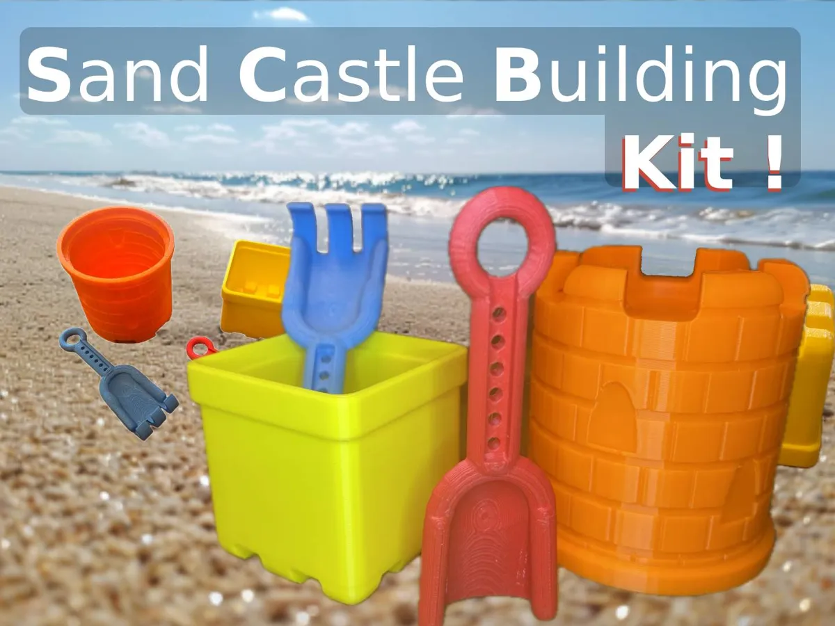 Sand Castle Building Kit - Free 3D Print Model - MakerWorld