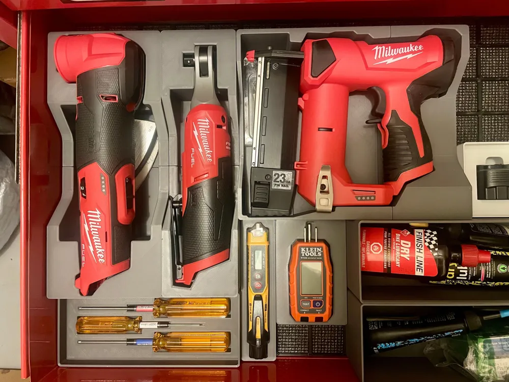 Gridfinity Milwaukee 2567 M12 3/8 Ratchet Holder by Molly Maker ...