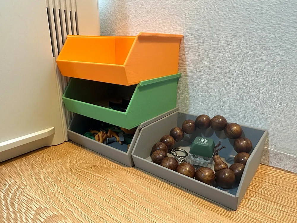 Small Stackable Component Storage Box 90*75*35 Desktop/Pegboard Kit by ...