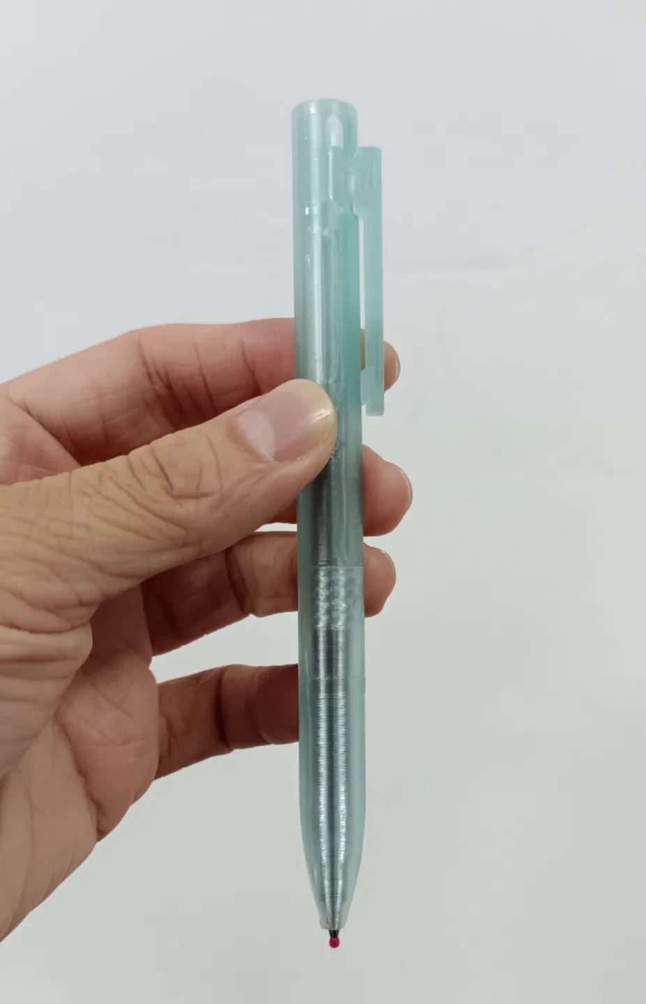 Supportless, snap-together side-press ballpoint pen by iceboxMakerWorld ...