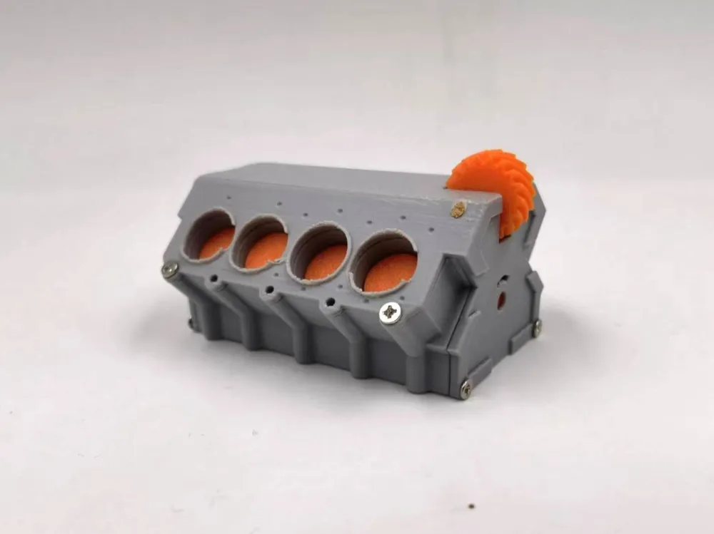 Super simple, portable, and fun V8 engine fidget - Free 3D Print Model ...