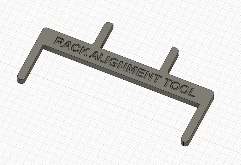 USAF Ribbon Rack Alignment Tool (Quick Print) - Free 3D Print Model ...