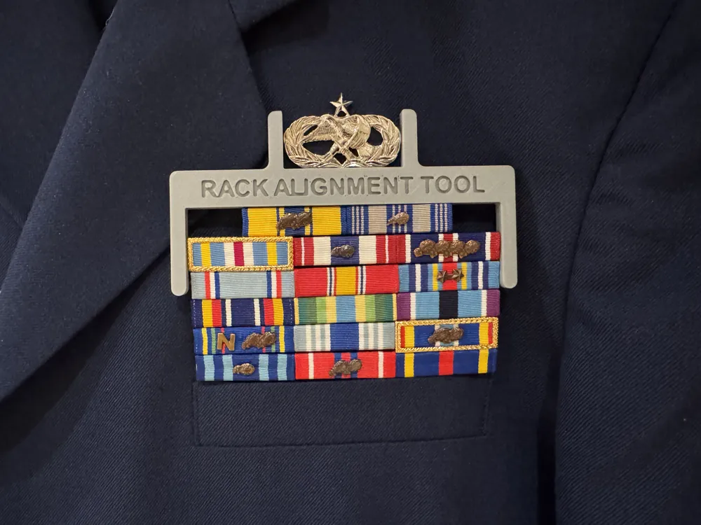 USAF Ribbon Rack Alignment Tool (Quick Print) - Free 3D Print Model ...