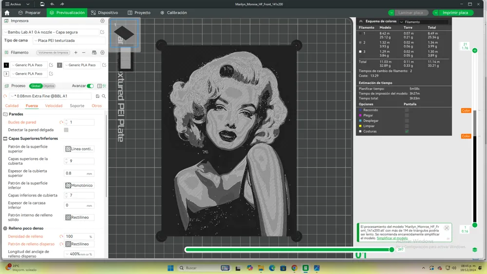 Marilyn Monroe Hueforge - Free 3D Print Model - MakerWorld