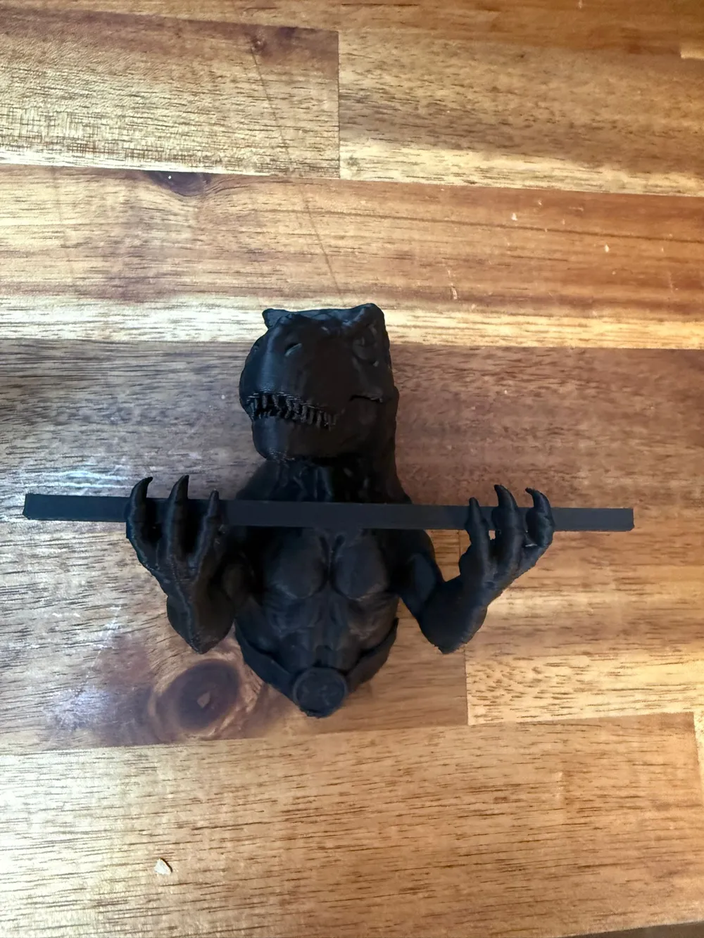 T-Rex Dinosaur Bust Wall Display Shelf - Free 3D Print Model - MakerWorld