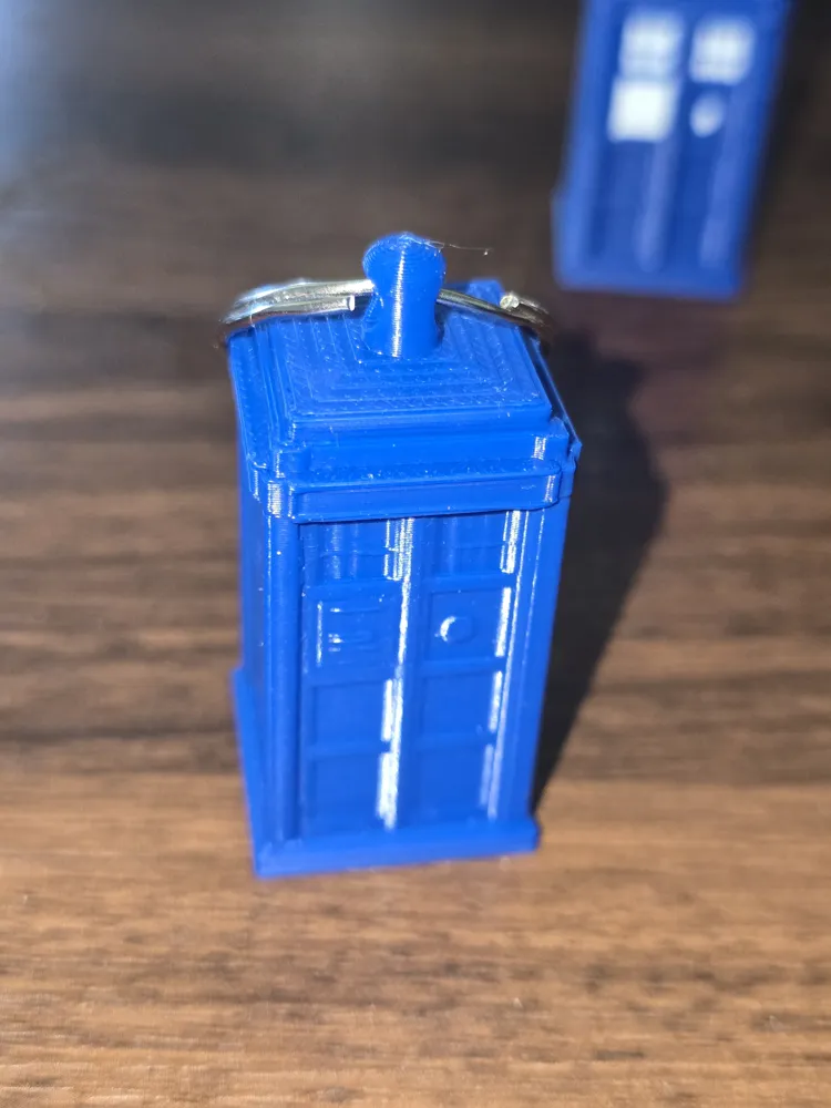 TARDIS Keychain - Free 3D Print Model - MakerWorld